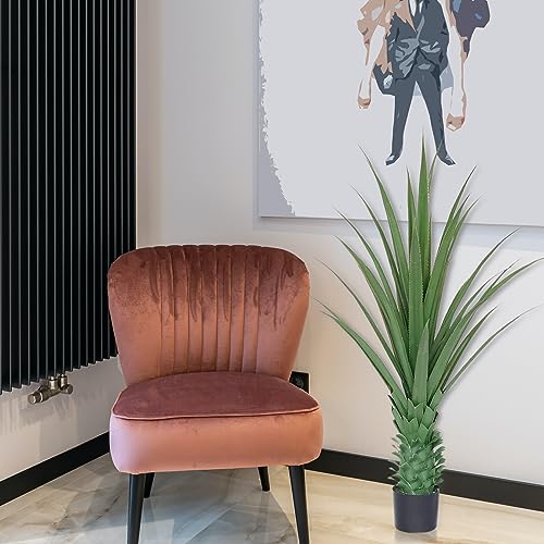 Softflame 48in Artificial Spiked Agave Plant Potted Plants, Artificial Plant with 30 Leaves, Perfect for Home Office Indoor Decoration