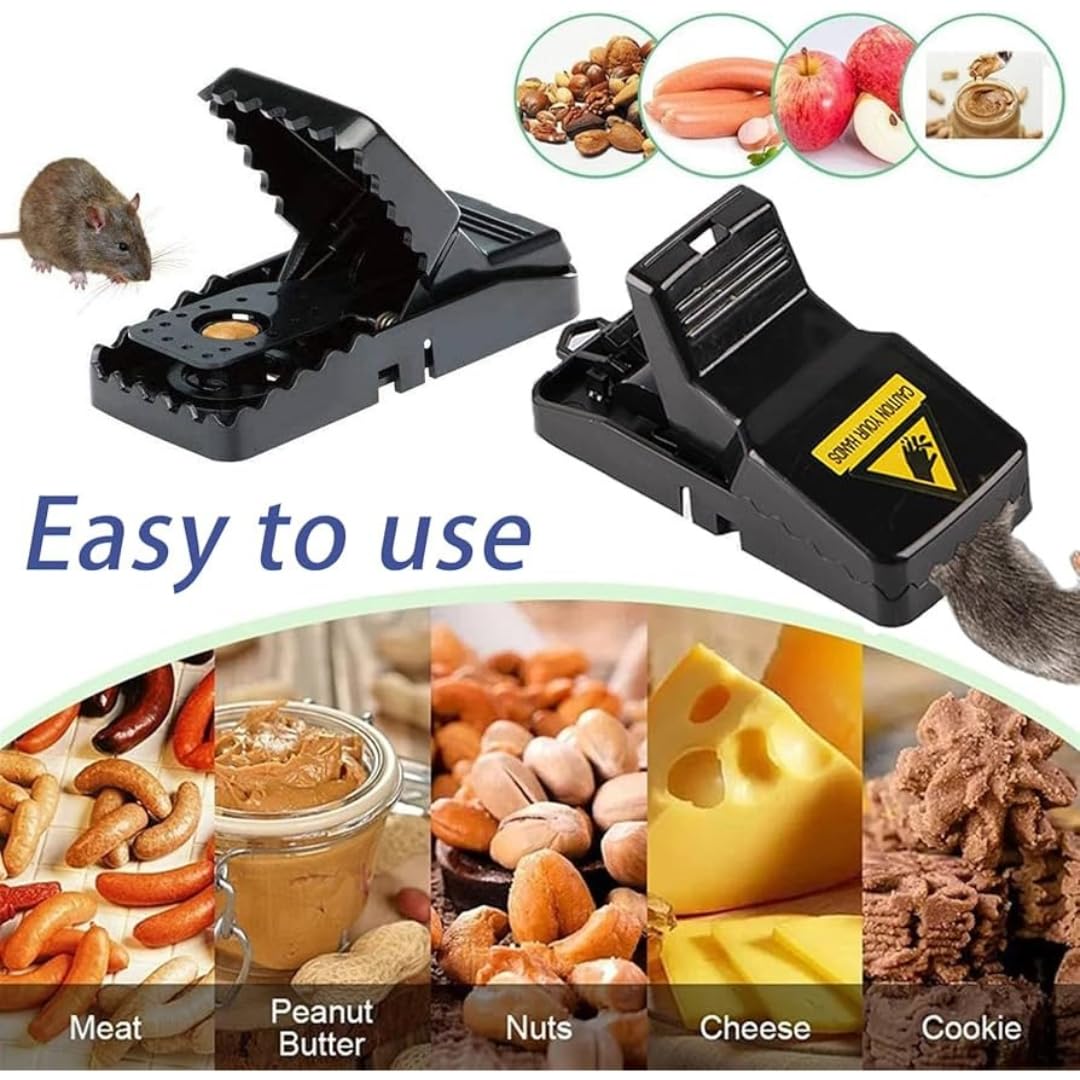 SHAHZ Rat Traps β 4 Pc Larg Size Mouse Traps Pack for Indoor & Outdoor Use, Effective Rodent Control, Durable and Humane Design, Perfect for Mice and Rats, Reliable Solution for Home and Garden