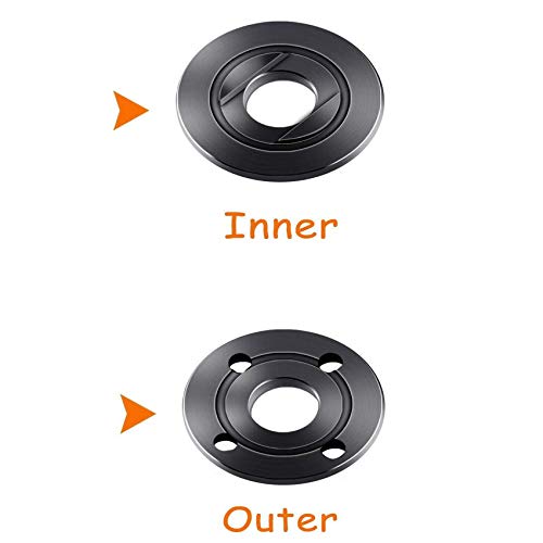 Podoy Grinder Flange Angle Wrench Spanner Metal Lock Nut for Compatible with Milwaukee Makita Bosch Black & Decker Ryobi 193465-4 4.5" 5" 5/8-11