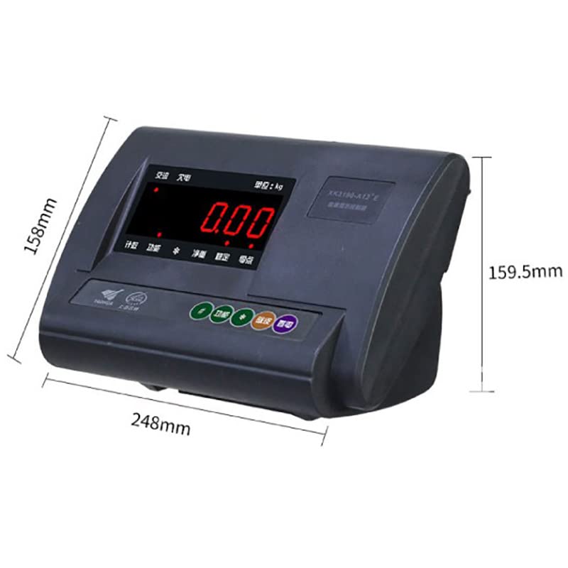 OHYAS Livestock Scale Kit for Animal Platform Scale, Steel Beam Compression Load Cell Scale Floor Scale for Cattle Goat Pigs Horse Sheep with Weighting Indicator 6600lbs