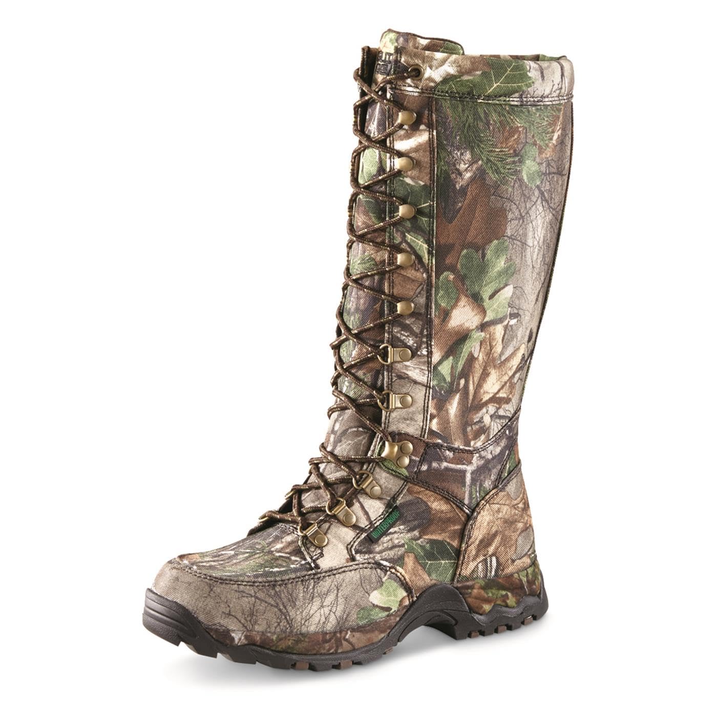 Guide Gear Men’s Nylon Rubber Snake Boots, Waterproof and Snake Proof Hunting Shoes RT Xtra Green 10.5D (Medium)