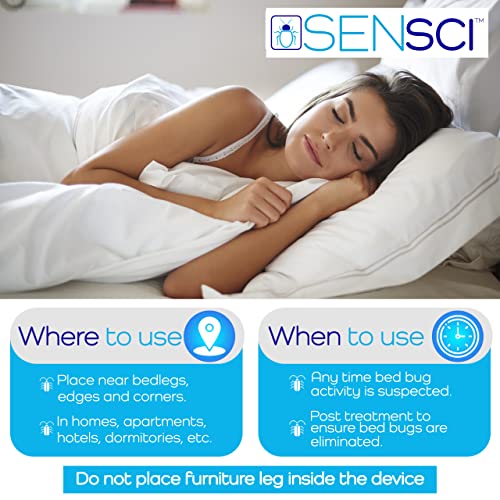 SenSci ActivVolcano 4 Pack, Volcano Bed Bug Interceptor & ActivCR Bed Bug Lure - Bed Bug Traps for Home, Office, Hotels