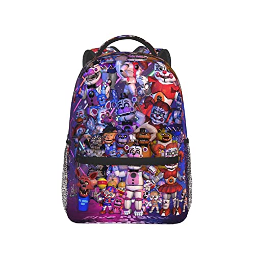 WILADU Leisure Travel Bag Work Backpacks Five Horror Nights Video At Game Freddy'S Backpack Durable Shoulder Backpack Fashion Laptop Backpack Classical Basic Business Daypack