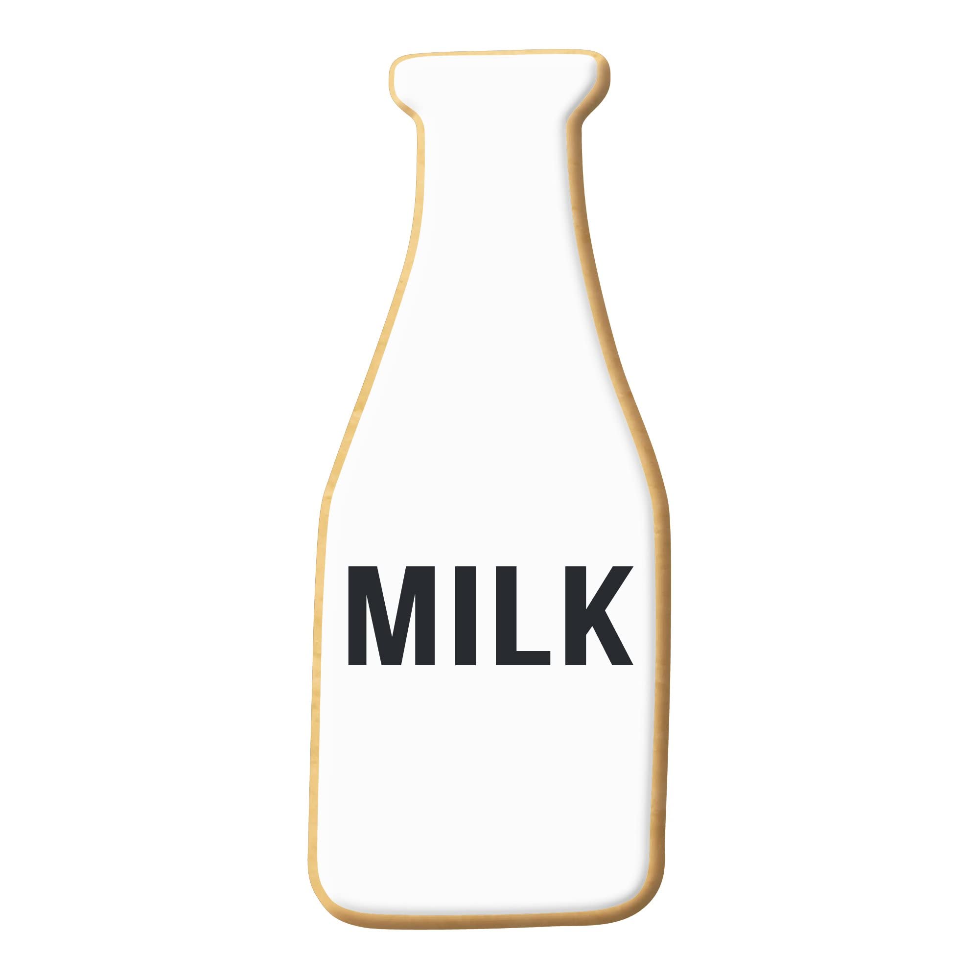 Milk Bottle Cookie Cutter 4.5 Inch β Made in the USA β Foose Cookie Cutters Tin Plated Steel β Milk Bottle Cookie Mold