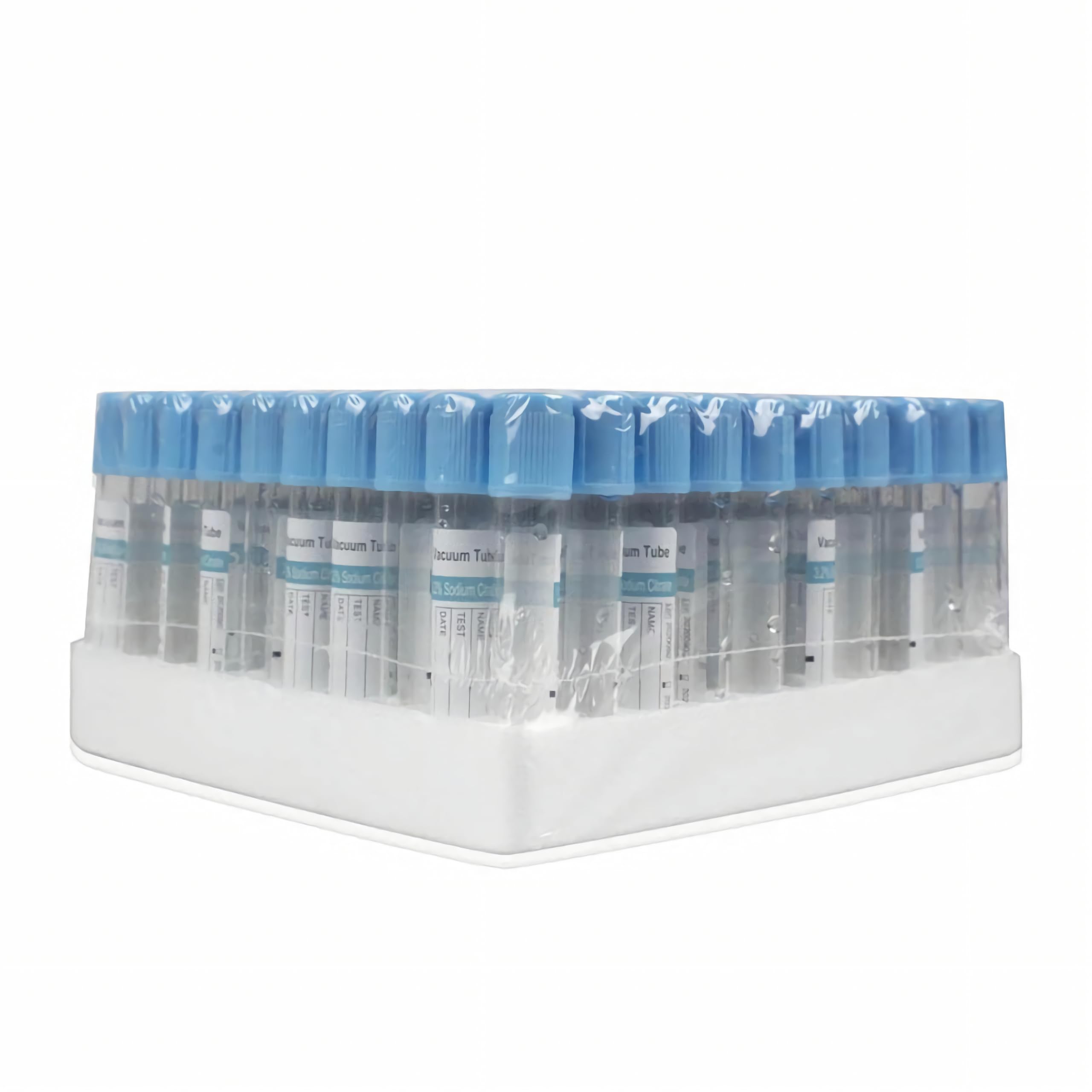 Veterinary Lab Vacuum Collection Tubes, Blue, 2mL, 100pcs, Pet Supplies