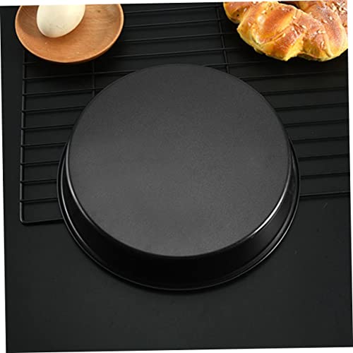 SOLUSTRE 8 Inch Baking Dish Wedding Cake Plates Tortilla Cooker Bread Tray Kitchen Baking Tray Crisper Pan Bakery Pizza Plate Baking Tool Non-stick Oven Pan Pancake Oven Pan Carbon Steel