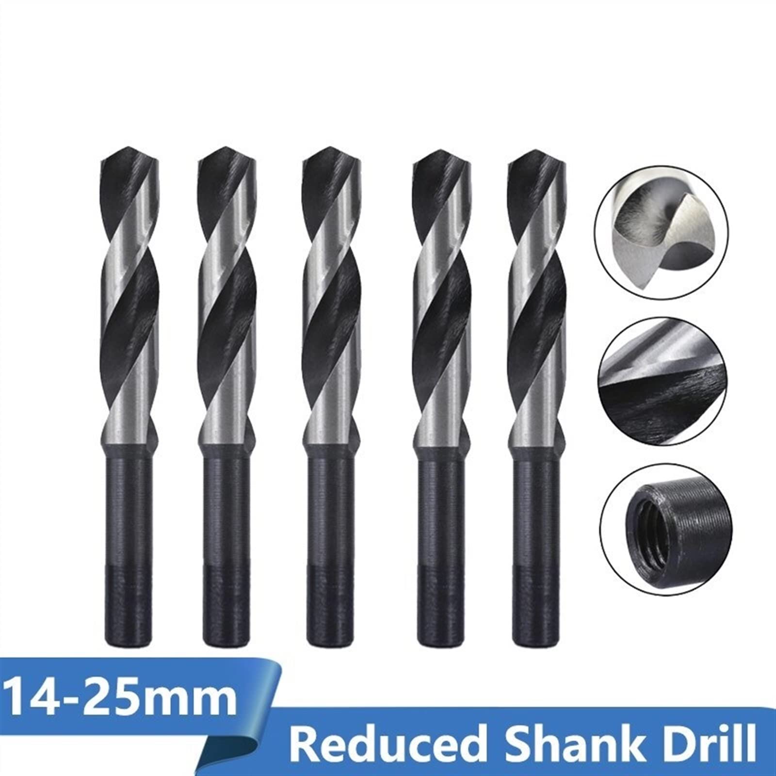 Reduced Shank Drill Bit 14/16/18/20/22/25mm Hole Drill for Woodworking Carpentry Tools Twist Drill Bit 1Pcs (Color : Adapter)