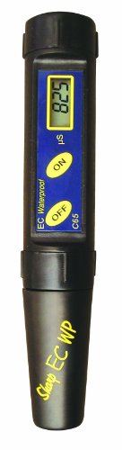 Milwaukee C65 Waterproof Conductivity EC/Temp Tester with Replaceable Electrode, 0 to 1999 microSiemens/cm, 1 microSiemens/cm Resolution, +/-0.2 percent Accuracy