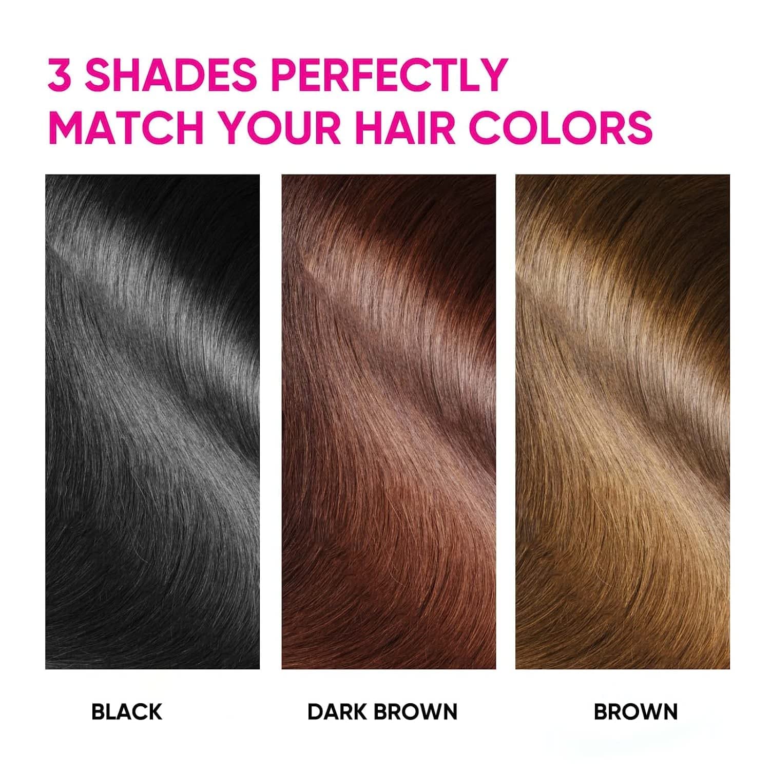 Semi-permanent Root Touch Up Powder Stick for Temporary Gray Coverage - Hair Coloring Pen, Hairline Shading Sponge, and Hair Filler (COFFEE/BROWN)