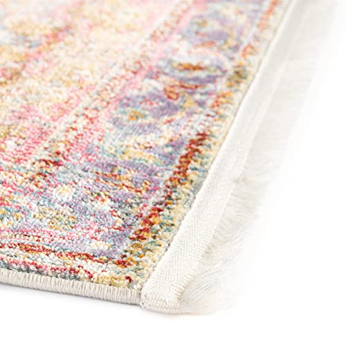Unique Loom Baracoa Collection Area Rug - Miramar (2' 2" x 6' 1" Runner, Light Blue/ Blue)