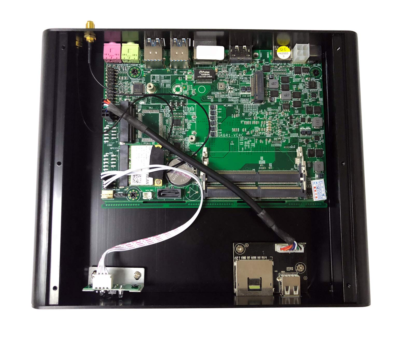 KINGDEL NC860 Fanless Mini PC, Powerful Nettop Computer, Intel i7-8550U 8th Gen. 4 Cores CPU, 16GB DDR4 RAM, 512GB SSD, 4K 4096x2304, HD Port, DP, Metal Case, W-11 Pro