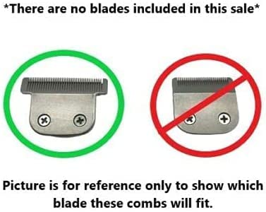 Replacement 4 Piece T Blade Beard Stubble Comb Set (5/16, 3/8, 7/16, 1/2) 02144 for Specific Wahl All in One Lithium Ion Trimmer (See Details for Compatible Models)