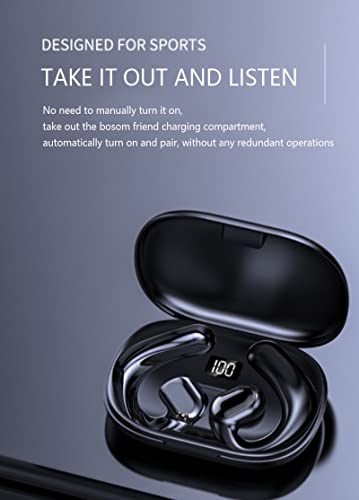 TEDATATA Wireless Bone Conduction Earphones Binaural Noise Reduction, Wireless high-Definition Calls,Suitable for Sports Workouts, Running, Cycling