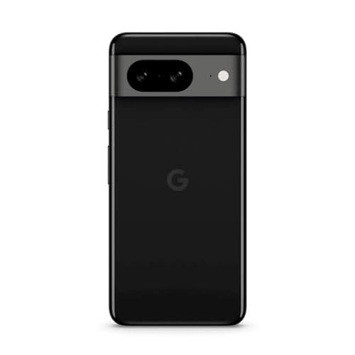 Google Pixel 8 5G (EU/UK Model) Dual SIM (Nano-SIM, eSIM) | 6.2-inch Android GSM Smartphone - International Version (Obsidian, 128GB + 8GB RAM)