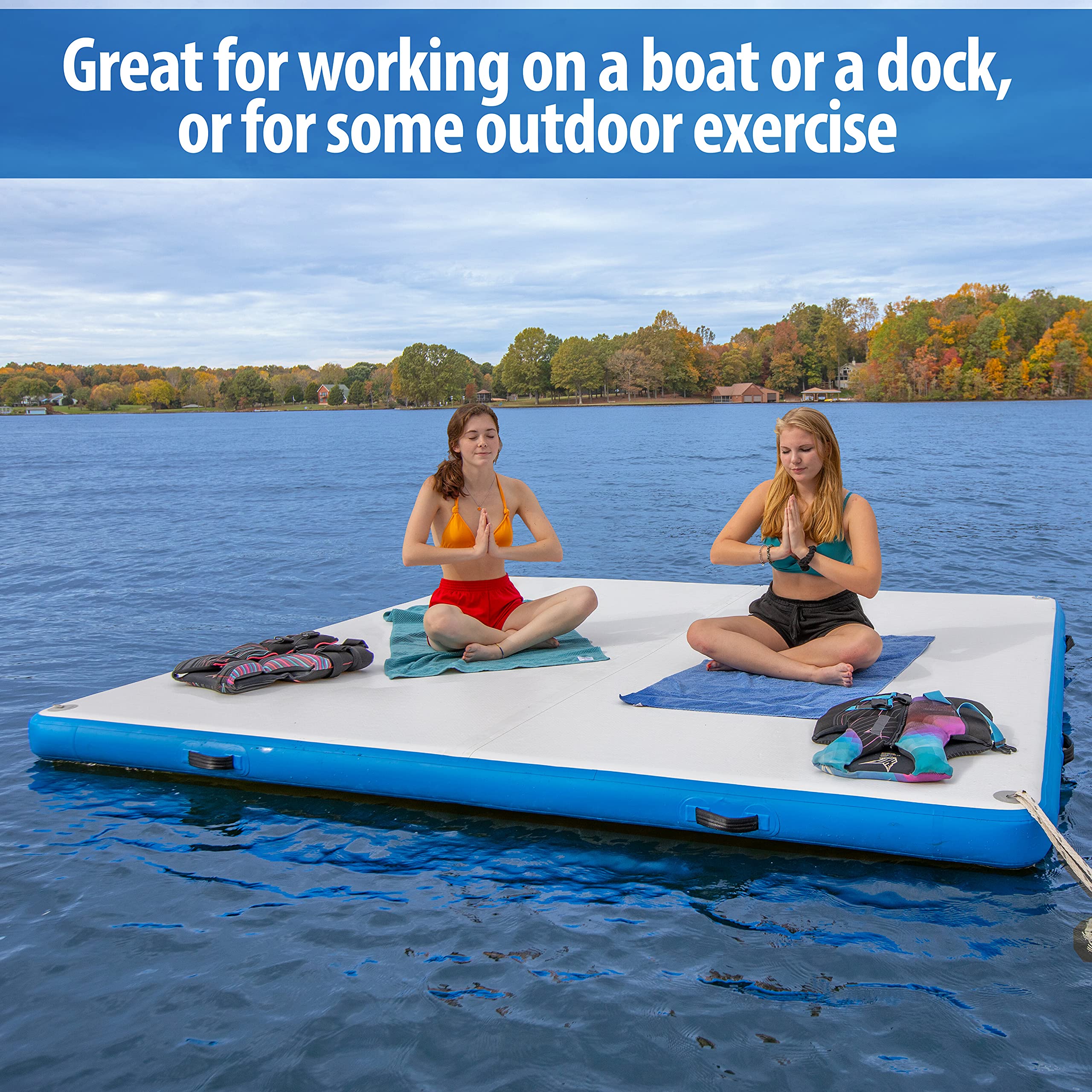 Inflatable Floating Dock (10'x10')