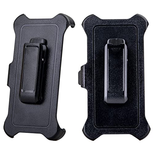 WallSkiN 2 Pack Replacement Belt Clip Holster for Apple iPhone XR OtterBox Defender Series Case | Clip for Belt Holder (Case Not Included)