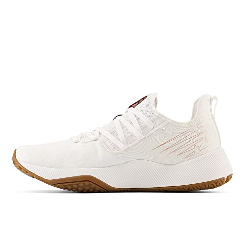 New Balance Women's FuelCell 100 V1 Cross Trainer, Paper White/White/Copper Metallic, 8.5