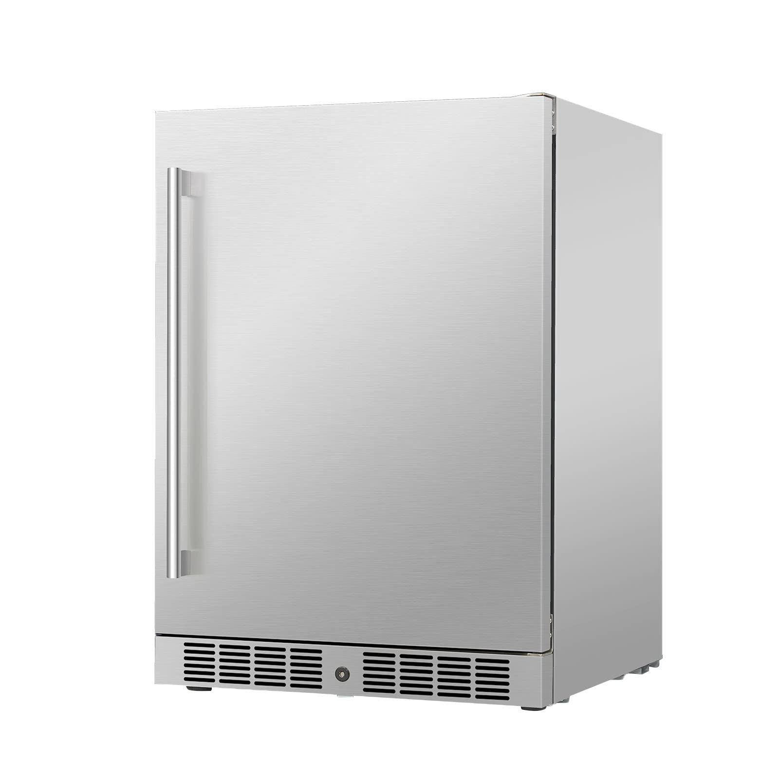 MGMEDOS 24 inch Undercounter Refrigerators Beverage Fridge Single Drawer Fridge with Digital Display for Indoor Outdoor Patio