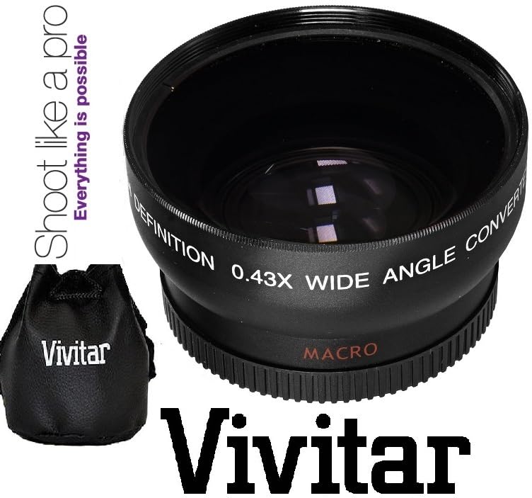 HD Wide Angle with Macro Lens for PANASONIC DMC-G5KK DMC-G5 (52mm Compatible)