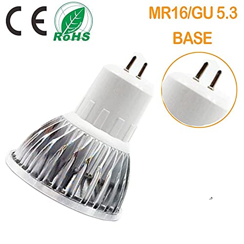JUTHREE 9W LED gu5.3 Light Bulbs, Dimmable 90W Equivalent LED Halogen Replacement Bulbs, GU5.3 Bi-Pin Base, 900LM 60DegreeBeam Angle, AC 110V 6 Pack (3000K Warm White)