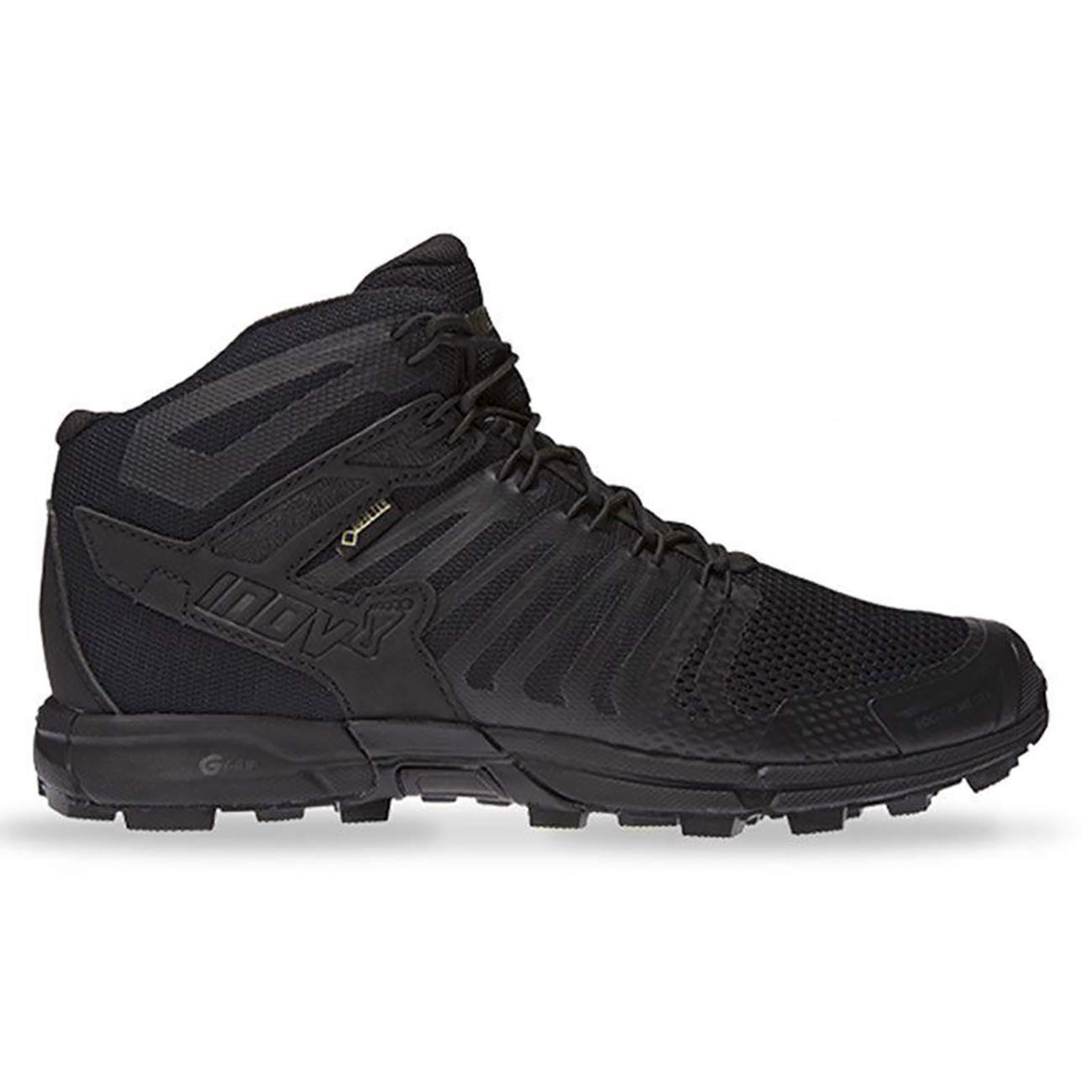 Inov-8 Mens Roclite G 345 GTX - Lightweight Gore Tex Waterproof Hiking Boots - Graphene Grip - Black - 9.5
