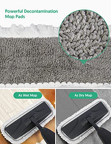 Reusable Mop Pads Compatible with Swiffer PowerMop, Power Mop Refill Pads Microfiber Mop Pads Replacement, 16x6.7Inch Washable Floor Mop Pads Refills Mop Heads for Floor Cleaning, 5 Pack