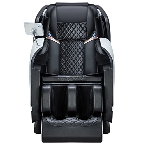 WAWINDS Massage Chair Full Body Recliner - Zero Gravity with Heat and Shiatsu Massage Foot Massage Office Chair LCD Touch Screen Display Bluetooth Speaker Airbags Foot Rollers (White)