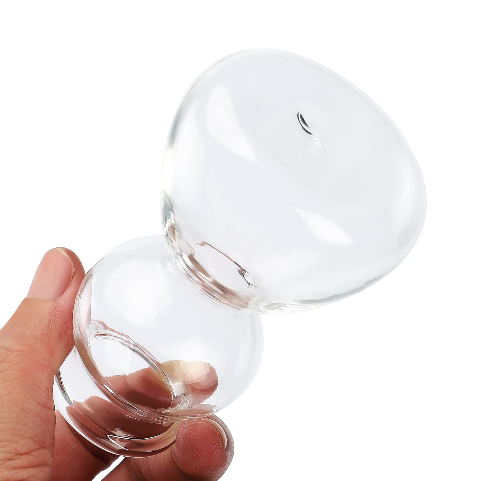 MANMAOHE 4oz Absinthe Glasses set of 2 Double Bubble Layered Shot Glasses Creative Cocktail Glasses Whiskey Glasses Small Clear Glass Wine Glasses for Party Home Bar Decor