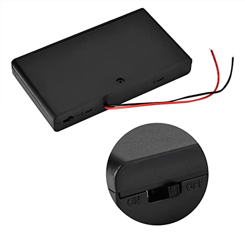 plplaaoo 8pcs AA Battery Holder, Battery Holder with Cover & Power Switch,12V AA Battery Holder Battery Storage Box, 8 AA Battery Holder,5.12x2.87x0.79 in, Battery Holder AA Battery Holder 12v AA