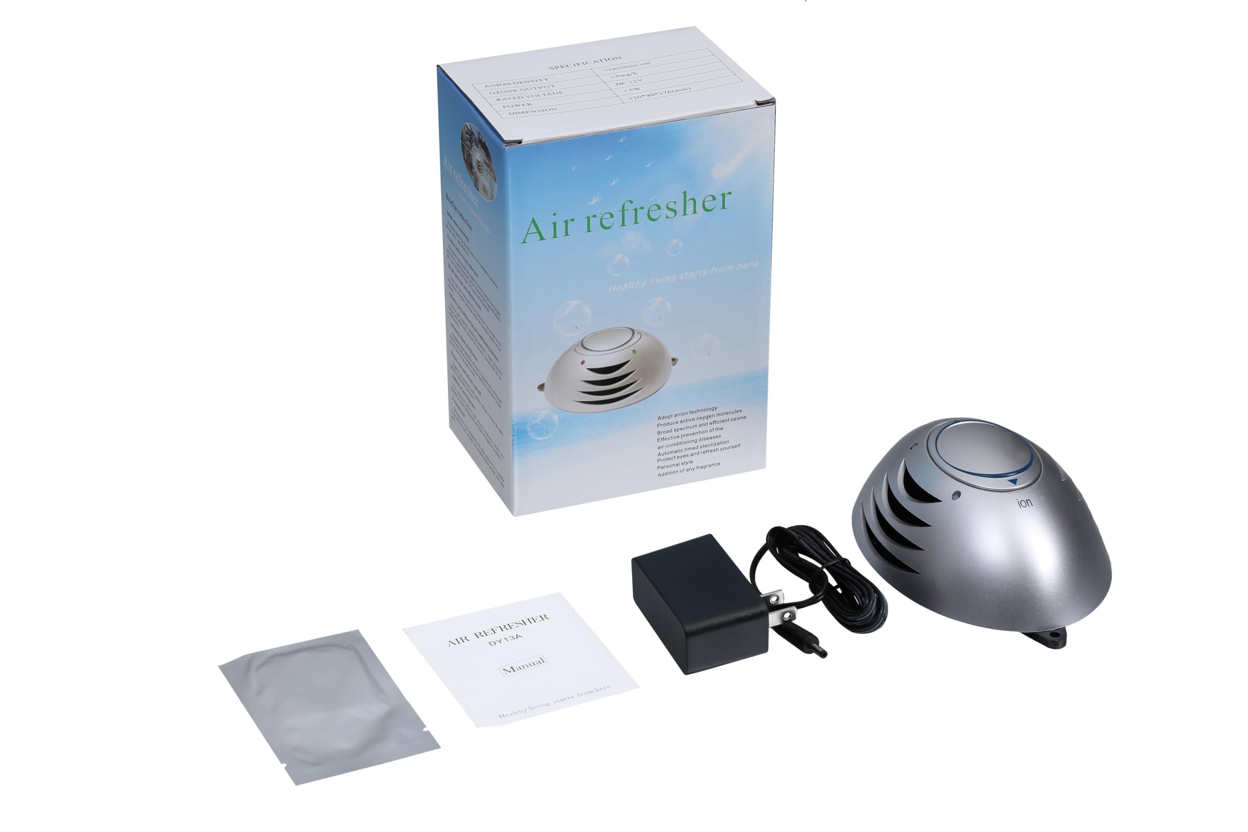 New Oxygen Ionizer - Air Refresher, Sauna Accessories, Prime Candidate for Infrared Sauna, with AC/DC Adapter