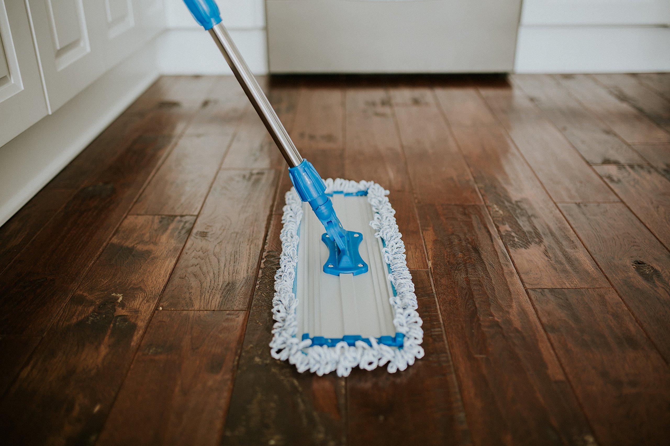 Zflow 18" Microfiber Dust Mop Pads 2-Pack - Premium Commercial Grade Washable Pads (18", Blue)