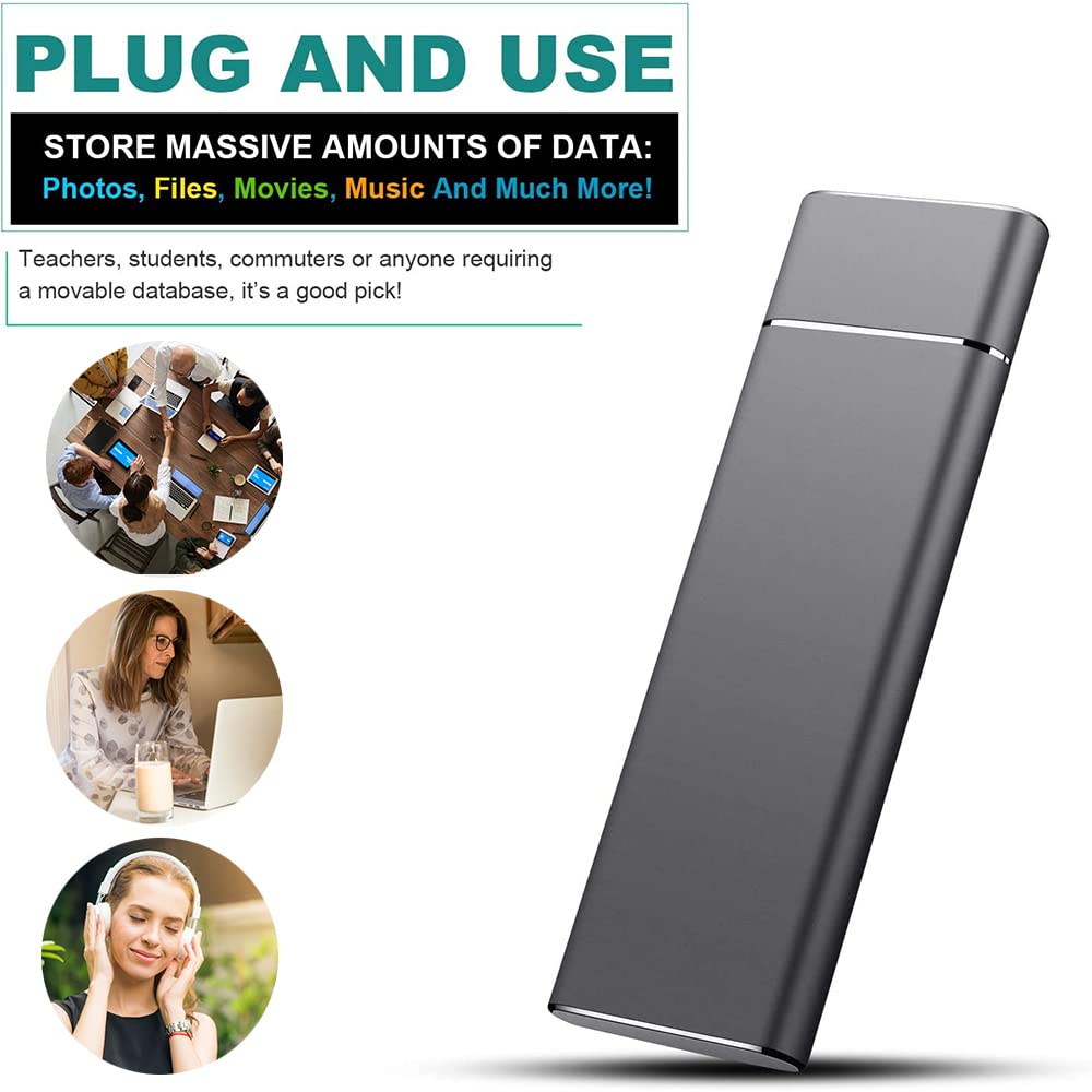 Portable External Hard Drive for Mac,PC,Desktop,Laptop-Portable Hard Drive External USB 3.1 Hard Drive,Date Storage External Hard Drive 2TB,Ultra Slim & High Capacity,VOYAH-HDD04(2TB,Blue)