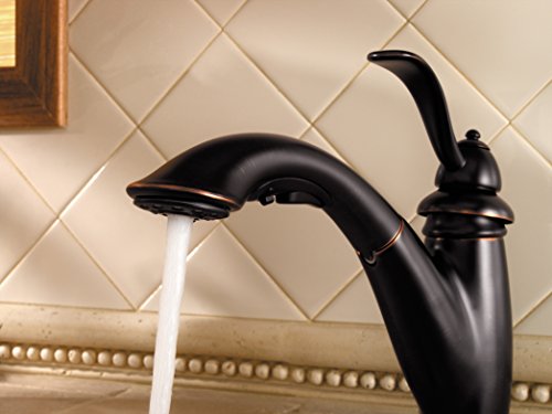 Pfister LG5327YY Marielle 1-Handle Pull-Out Kitchen Faucet in Tuscan Bronze, Water-Efficient Model