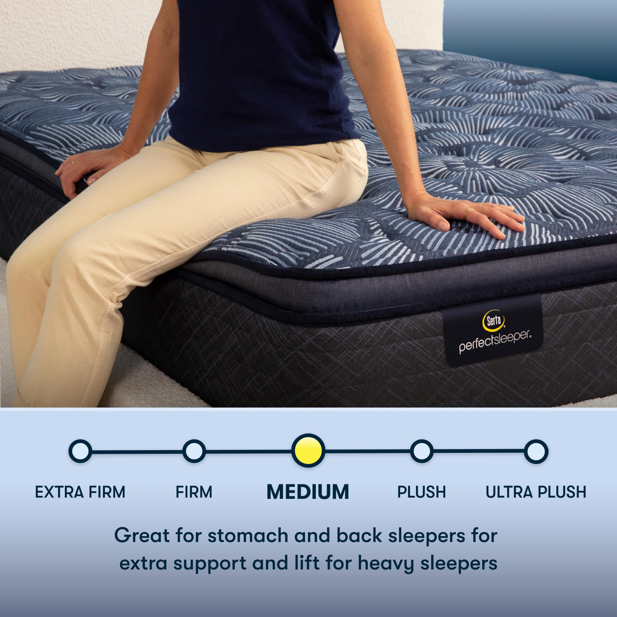 Serta Perfect Sleeper Ultimate 14.5" Queen Mattress - Medium Pillow Top, Cooling Gel Memory Foam, Pocket Innersprings for Motion Isolation, Edge Support, CertiPUR-US Certified - Oasis Sleep