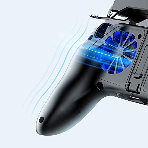 Shanrya Mobile Phone Gamepad, Comfortable Touch Dual Cooling Fans, Heat Dissipation for Smartphone Watching Film Playing Games(5000mah)