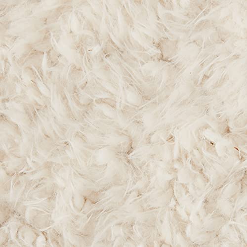 Urban Lifestyle Mongolian Faux Fur Task Chair, Adjustable, 28D x 19W x 34H in For Office, Ivory
