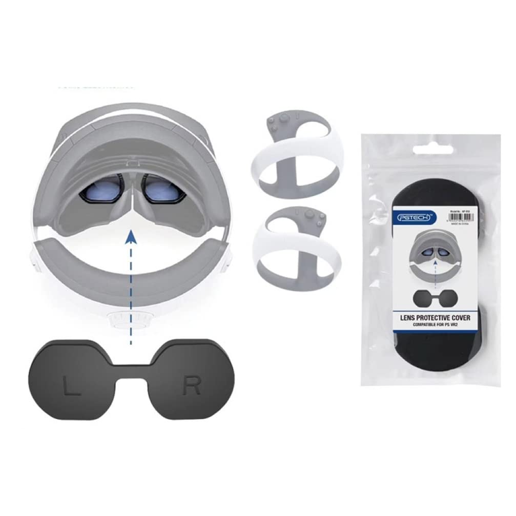 Onseuk 1Pcs Compatible with PS VR2 Glasses Silicone Protective Cover Dust-proof Anti-scratch Lens Cover VR Accessories