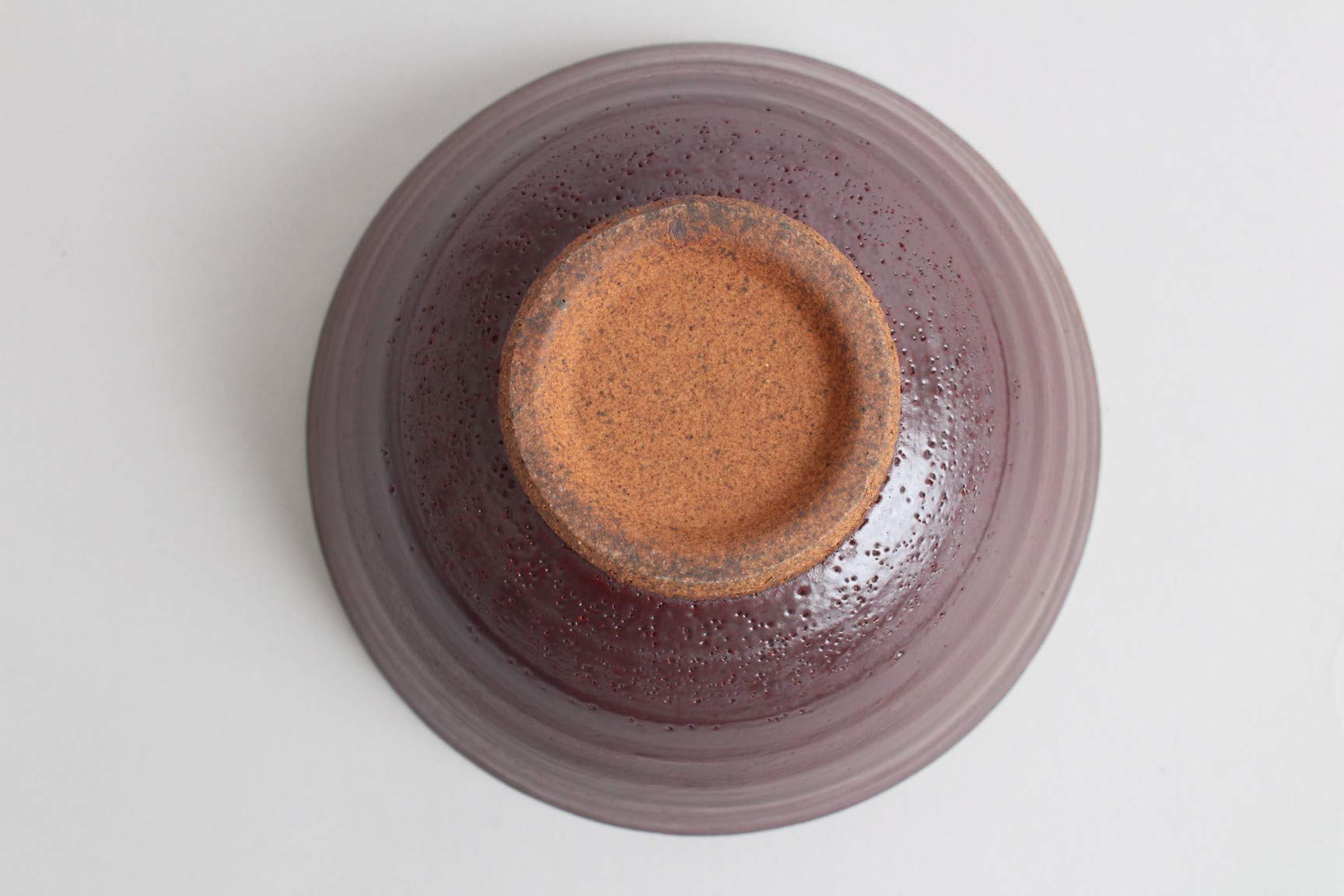Mino ware Japanese Pottery Rice Bowl Matte Wine Red Akagusuri made in Japan (Japan Import) KSC005