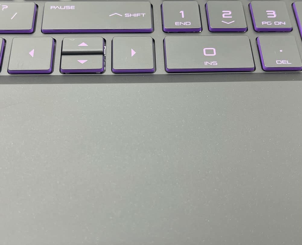 Replacement for HP Pavilion Gaming 15-DK 15T-DK TPN-C141 Laptop Upper Case Palmrest with Purple Backlit Keyboard Assembly L57596-001 AP2K8000320