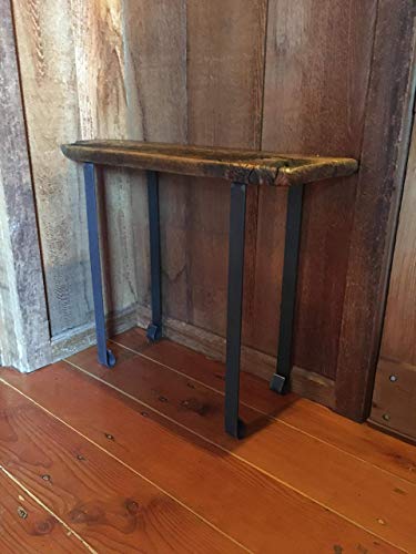 Straight Leg Brackets - 4 Pack (Size Ranges: 4" to 24") (1.5" Wide - 3/16" Thick Metal) Straight Metal Legs, Table Legs, Bench Legs, Industrial Modern, DIY, Hairpin