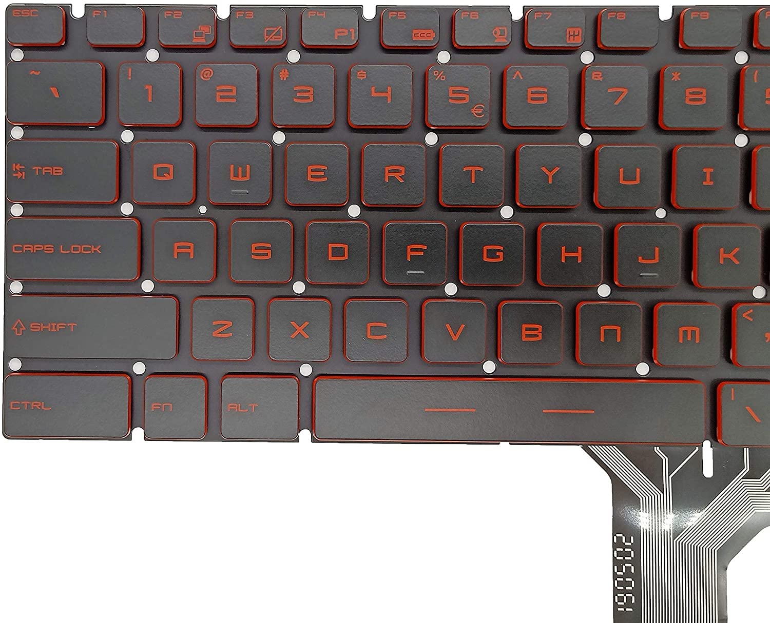 Replacement Keyboard for MSI GS75 GP75 GE75 GF75 GL65 GL75 GS63 GS63VR GE63 GL62 GL63 GE72 GL72 GP72 GT72 GE73 GE73VR Series Keyboard with Backlit Red Frame US Layout