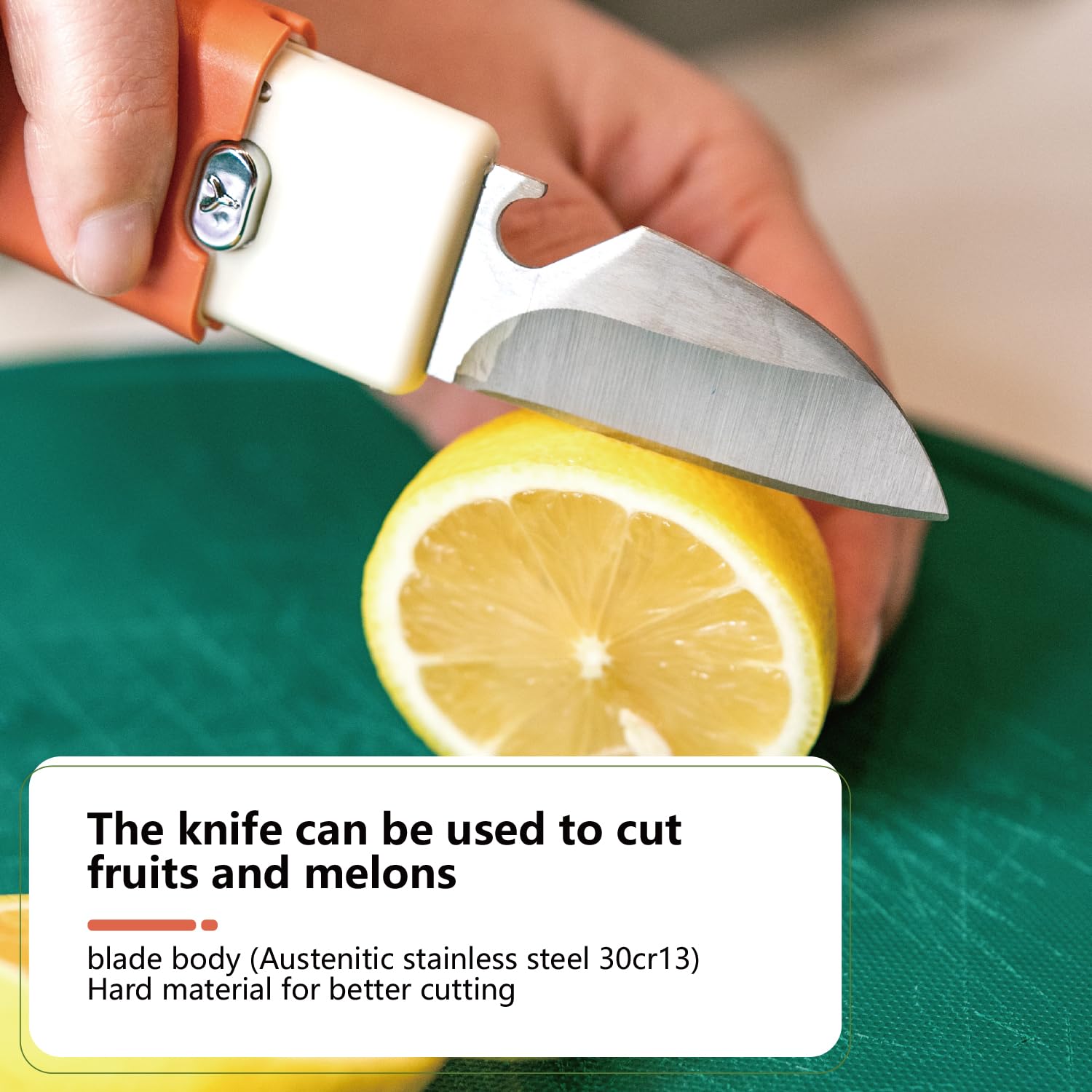 Portable peeler, 4-in-1 function paring knife, beer and wine opener, folding storage paring knife, portable travel fruit knife, picnic knife, vegetable knife, (Two colors random delivery )