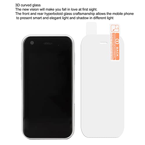 Zyyini XS11 Mini Smartphone, 2.5inch HD Screen 3G Unlocked Mobile Phone for Android 6, Dual Sim, 1GB/8GB, Camera Business Backup Phone, Lightweight and Easy to Carry, 1580mAh Battery(Pearl White)