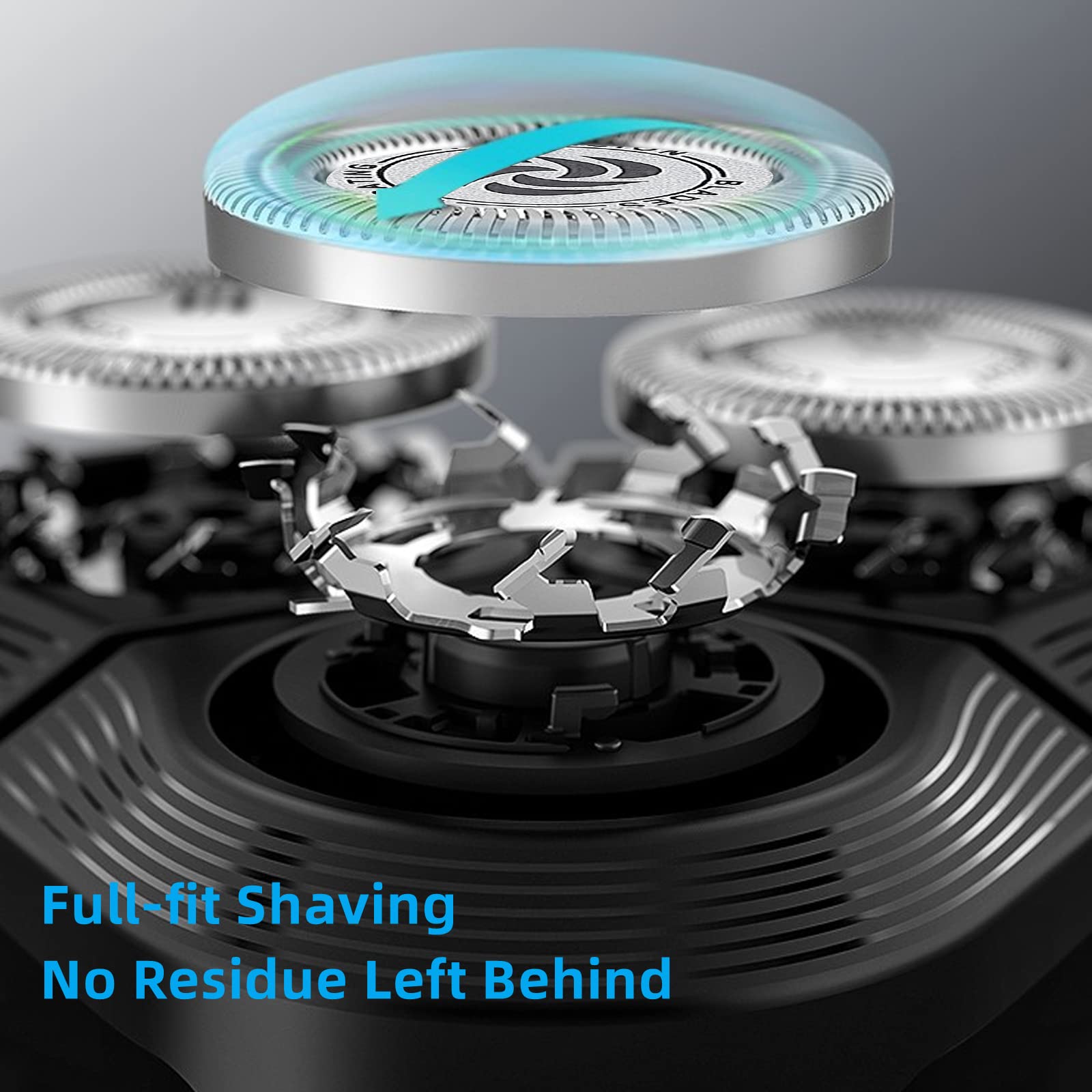 SH30 Replacement Heads Compatible with Philips Norelco Series ,1000/2000/3000 Shavers and S738/S1560 ComfortCut Shaving Heads ,With durable razor blades (Silver 9 Pack)