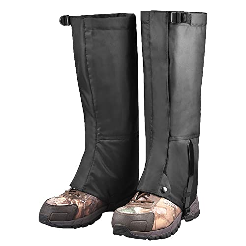 LIXADA Hiking Gaiters Leg Gaiters Waterproof and Adjustable Snow Boot Gaiters for Outdoor Hunting Skiing Motorcycle Camping Running Walking Backpacking