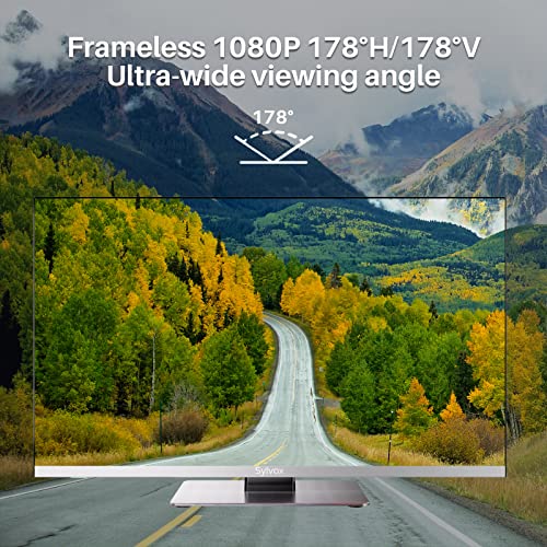 SYLVOX 22'' Smart 12 Volt TV Digital Video Disc Combo FHD 1080P Android 11.0, with ARC CEC WiFi Wireless Connection, for Home, RV Camper, and Mobile Use(Limo Series),Black