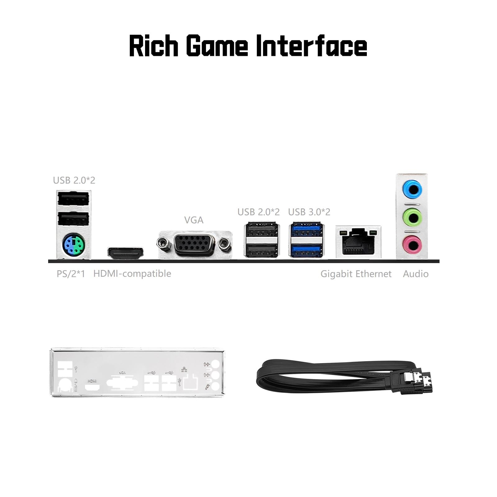 SHANGZHAOYUAN H510M PRO Motherboard LGA 1200 Socket Support 10th and 11th Gen Series Processors (Micro ATX, Dual-Channel DDR4, SATA 6Gbps/s, USB 3.0, NVME M.2, PCIe 3.0, Gigabit LAN)