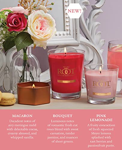 Root Candles Scented Candles Honeycomb Veriglass Premium Handcrafted Beeswax Blend Candle, Small, Small, Bouquet