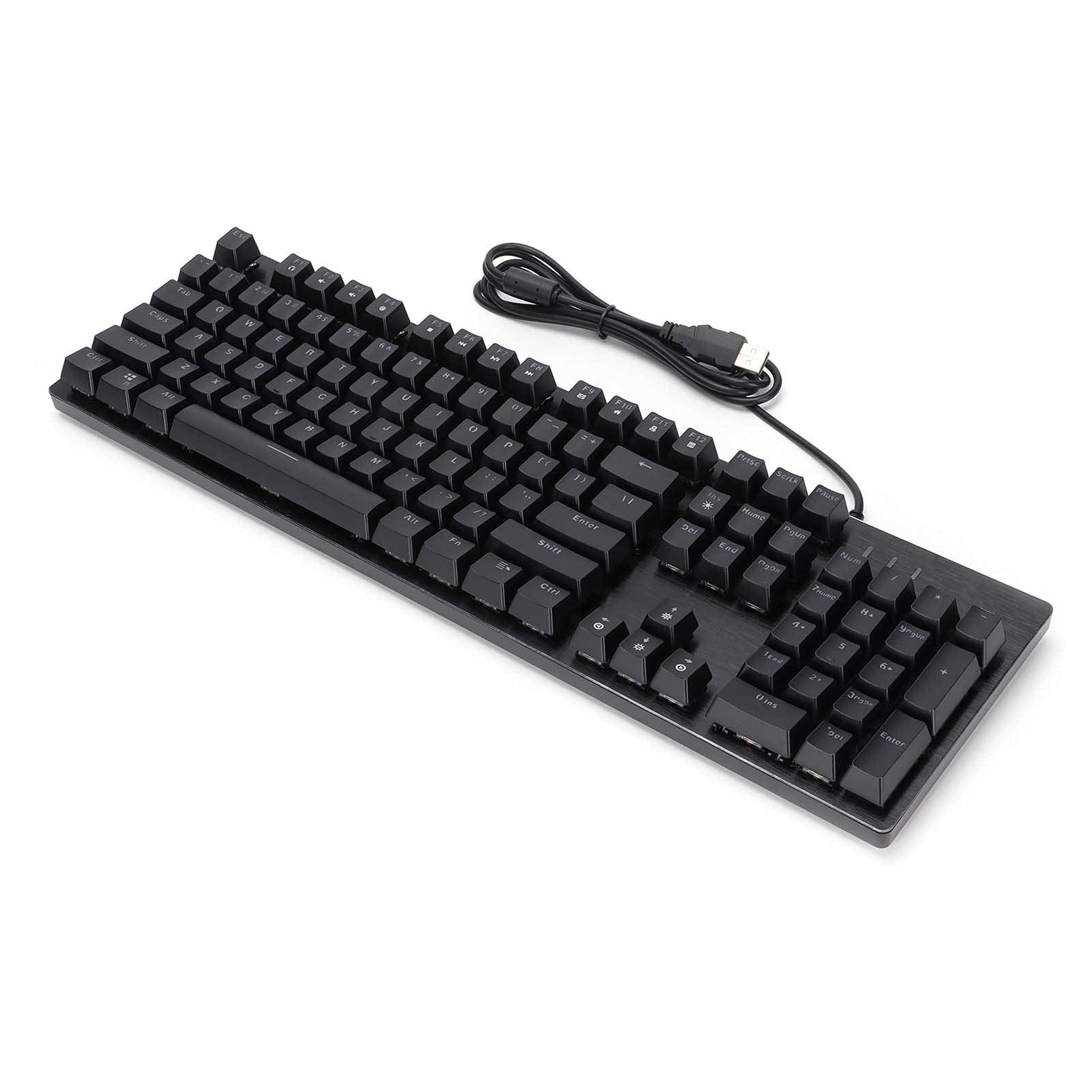 Pomya YYOYY 104 Keys Mechanical Gaming Keyboard, Durable WearResistant Ergonomic Design Wired Keyboard Computer Accessory Suitable for Win XP 7 8 10 System