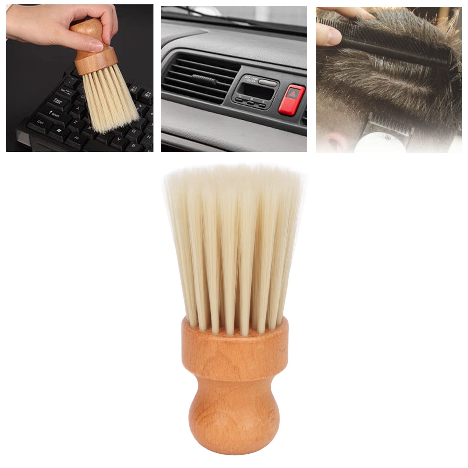 Shaving Brush, Practical Design Soft Bristles Shaving Cream Brush for Salon